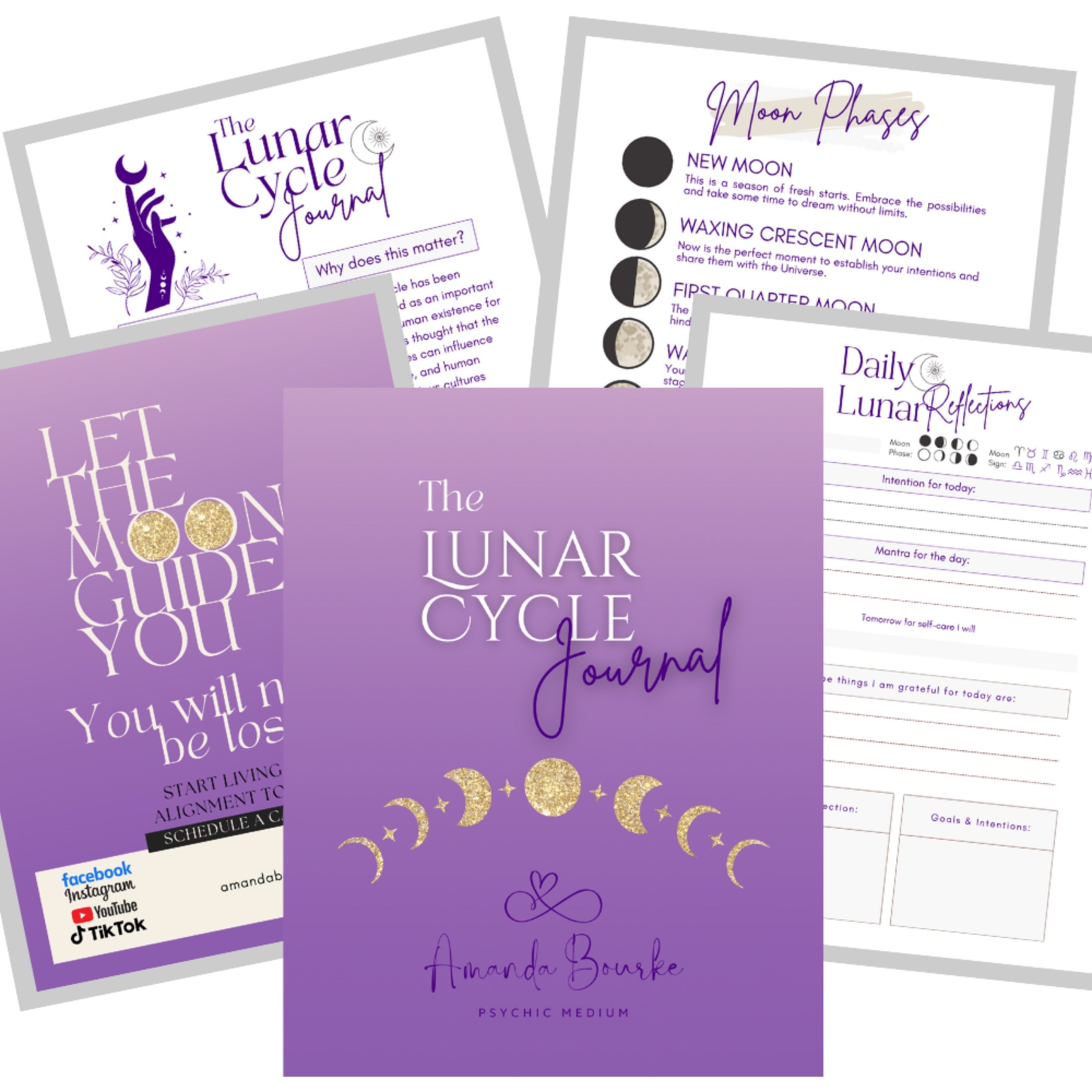 PRE ORDER -NOV END DEL The Luna cycle journal | Amanda Bourke Psychic ...
